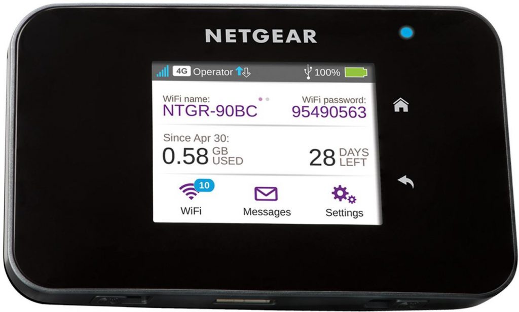 Netgear AirCard 810S Router 3G/4G LTE 802.11ac, Mobile HOT Spot AC810S ...